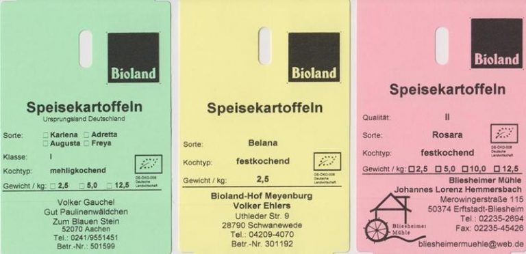 Sackanhänger aus Offset-Karton – OBEG HOHENLOHE